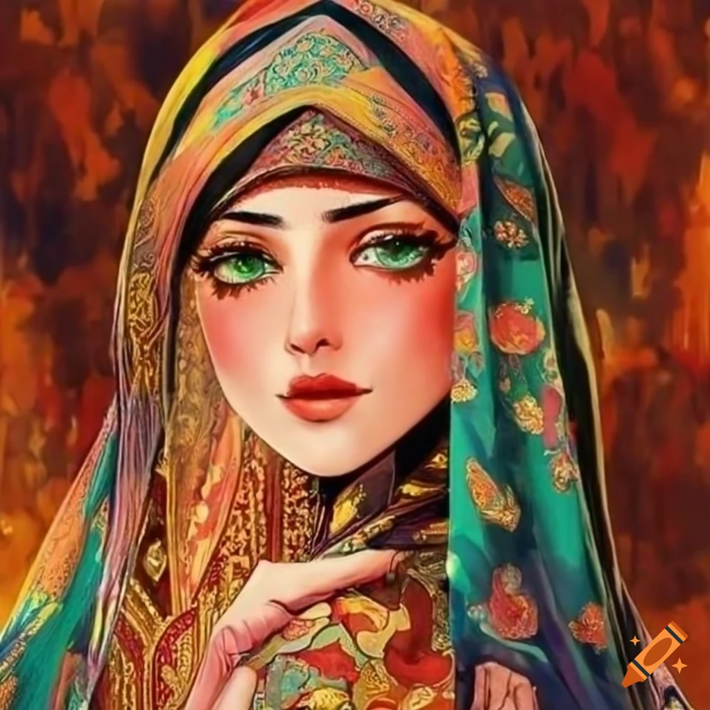 Beautiful artwork representing the beauty of iran