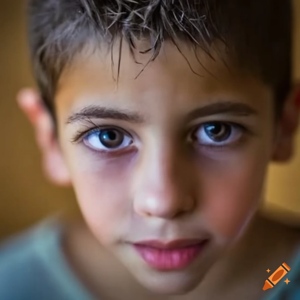 Portrait of a young Israeli boy on Craiyon