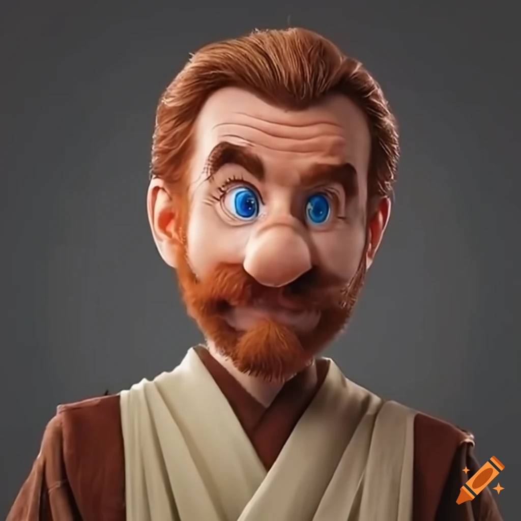 Owen wilson as old obi wan kenobi on Craiyon