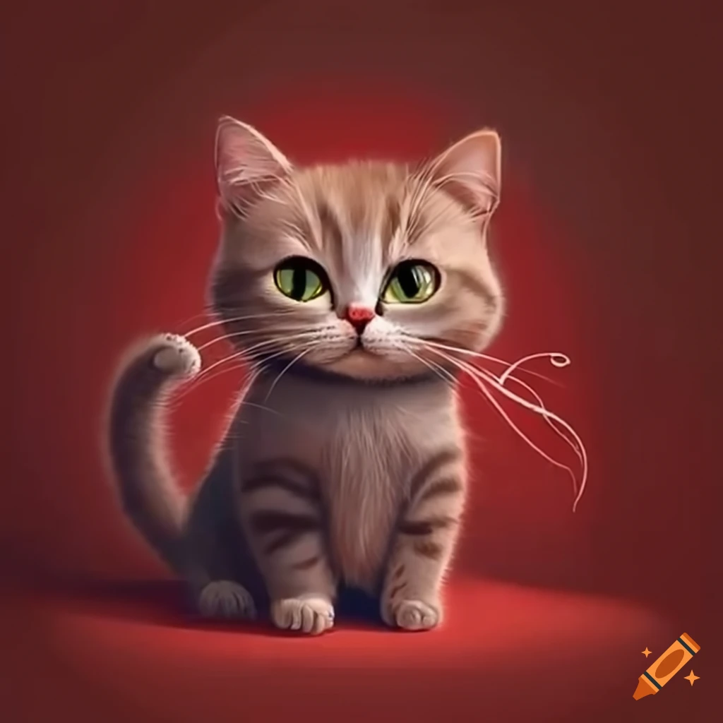 Cute christmas cat cartoons on Craiyon