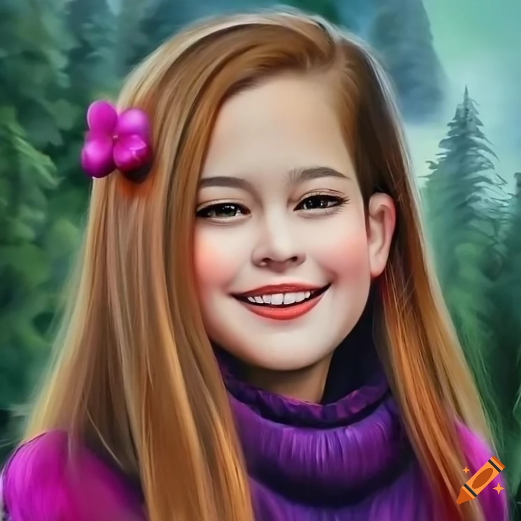 Portrait of mabel pines in high-resolution on Craiyon