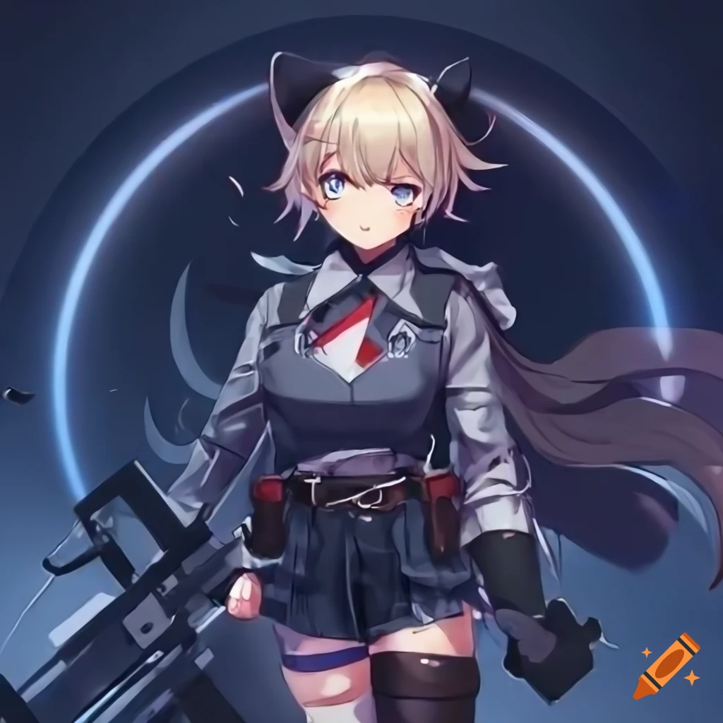 Anime girl with wolf ears and expressive eyes