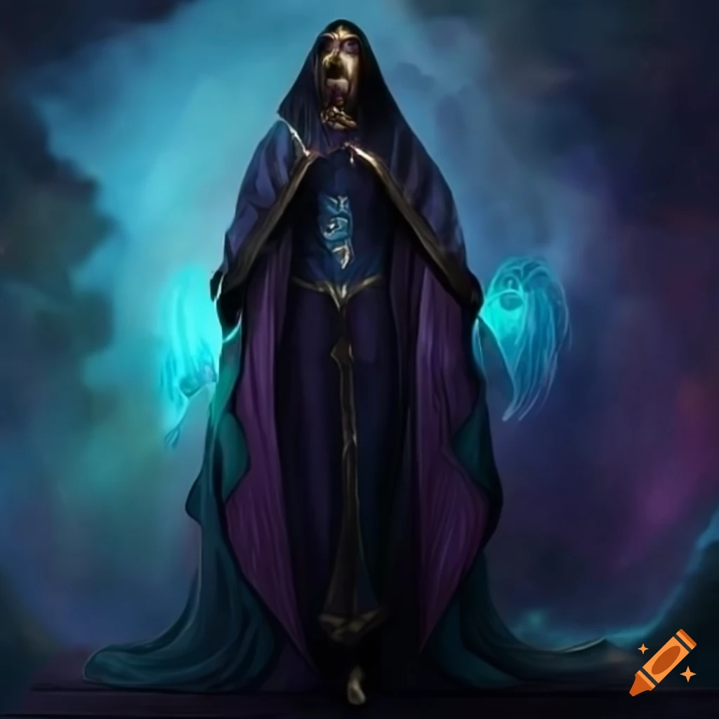 Morpheus casting a mystical spell