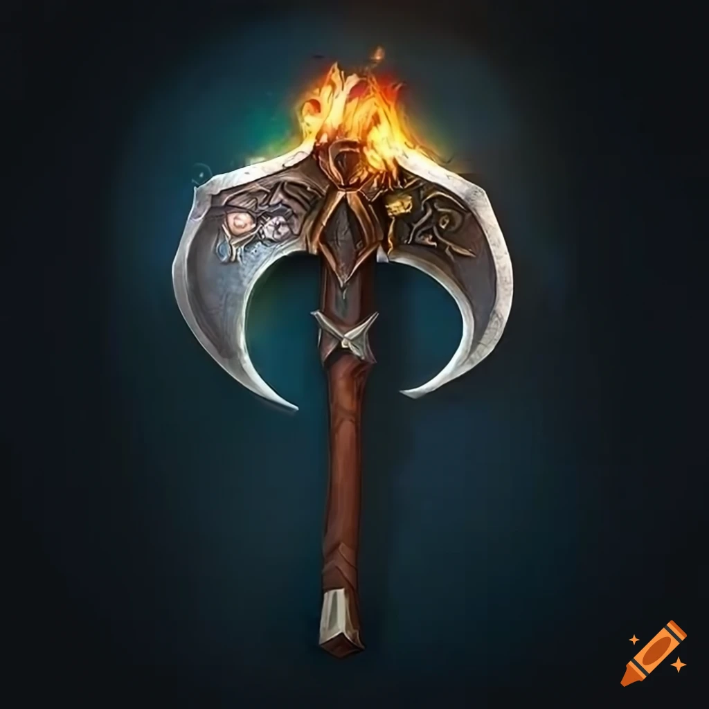 Image of an arcane axe