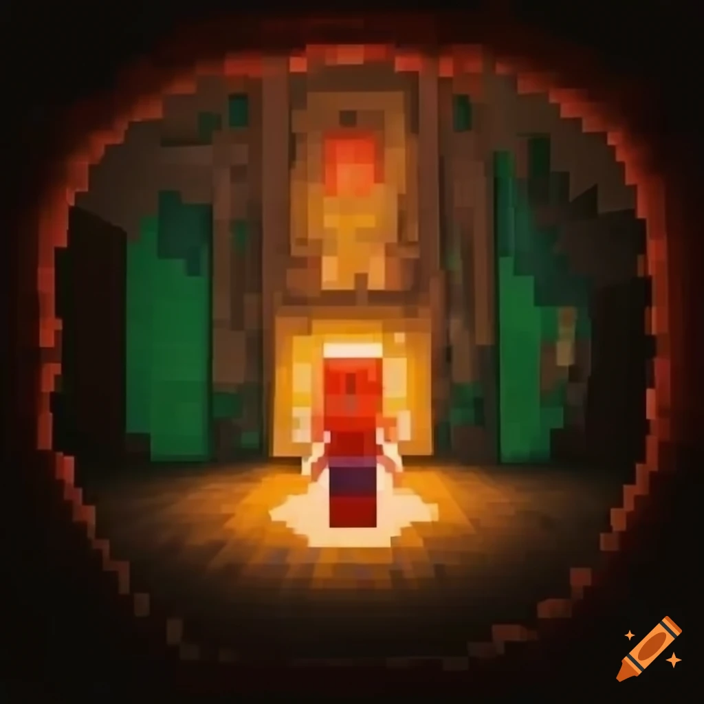 Rpg-style minecraft on Craiyon