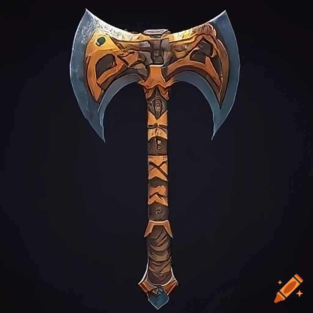 Image of an arcane axe