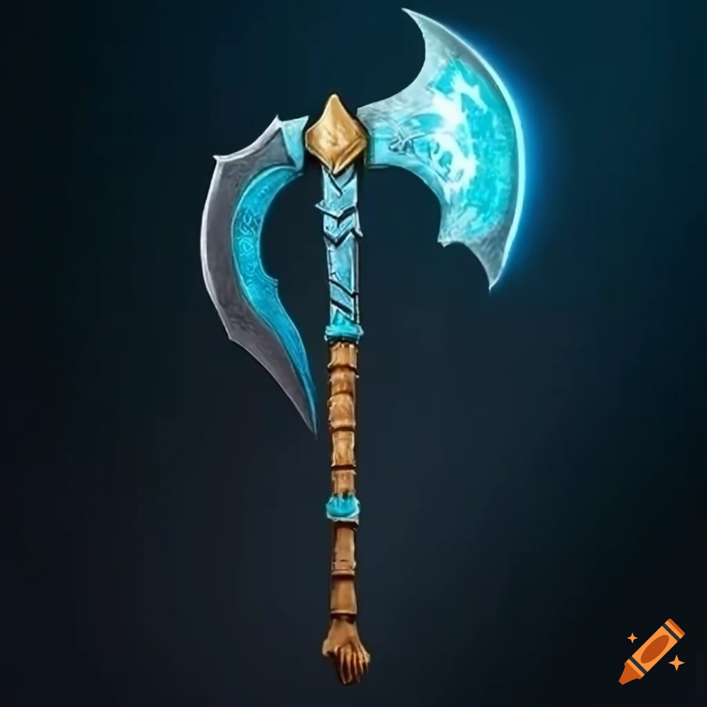 Mythic axe on Craiyon