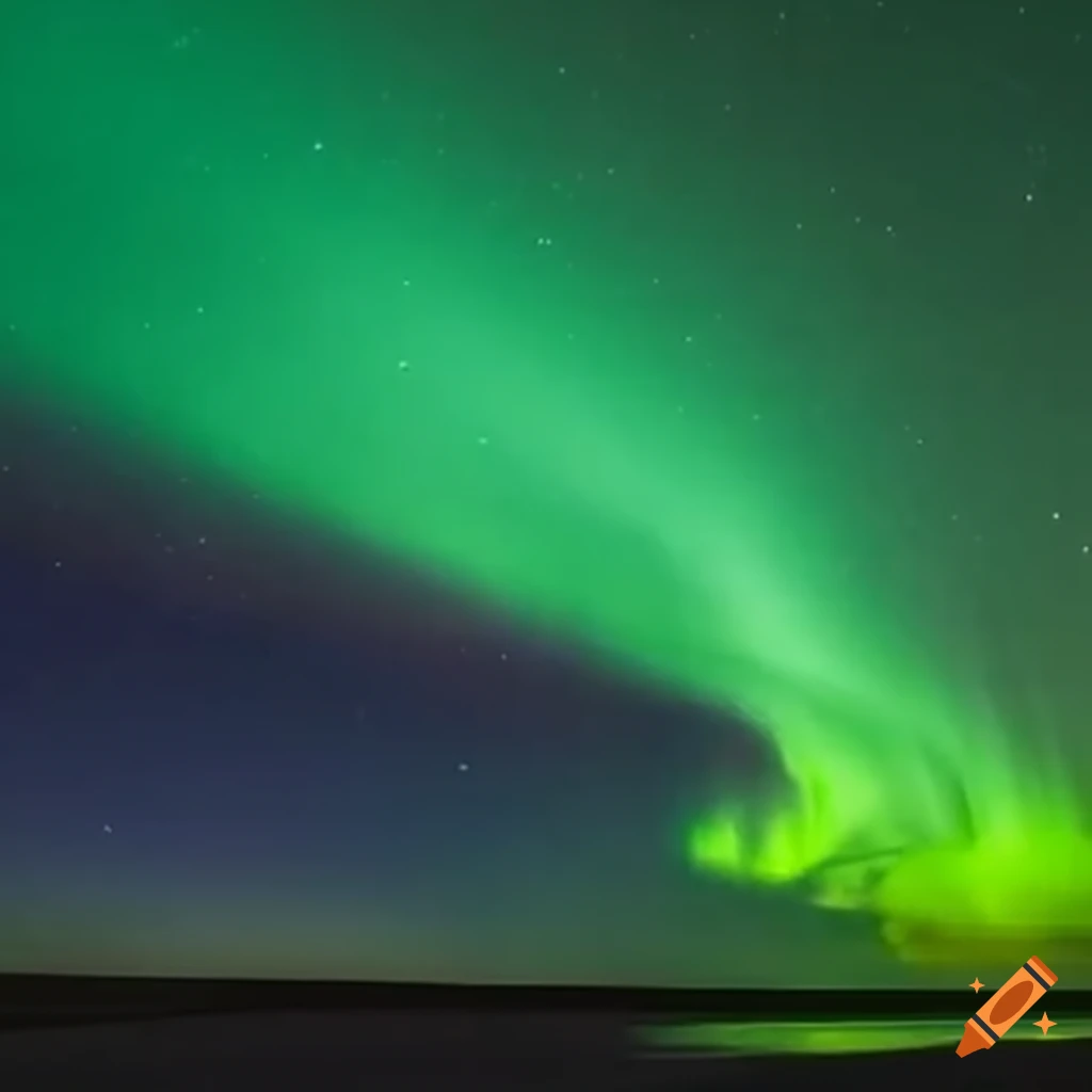 Vibrant Aurora Borealis In The Night Sky On Craiyon