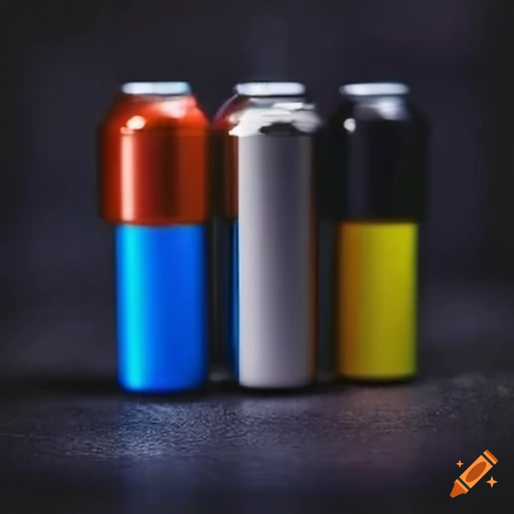 Unique battery-shaped energy drink packaging