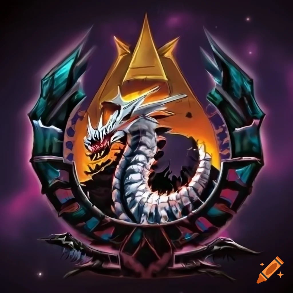 Space dragon logo for a military space empire on Craiyon