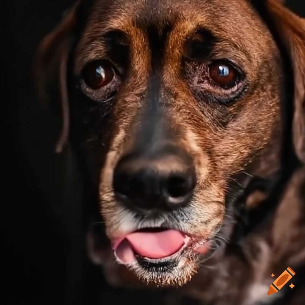 Funny image of Rishi Sunak portrayed as a dog on Craiyon