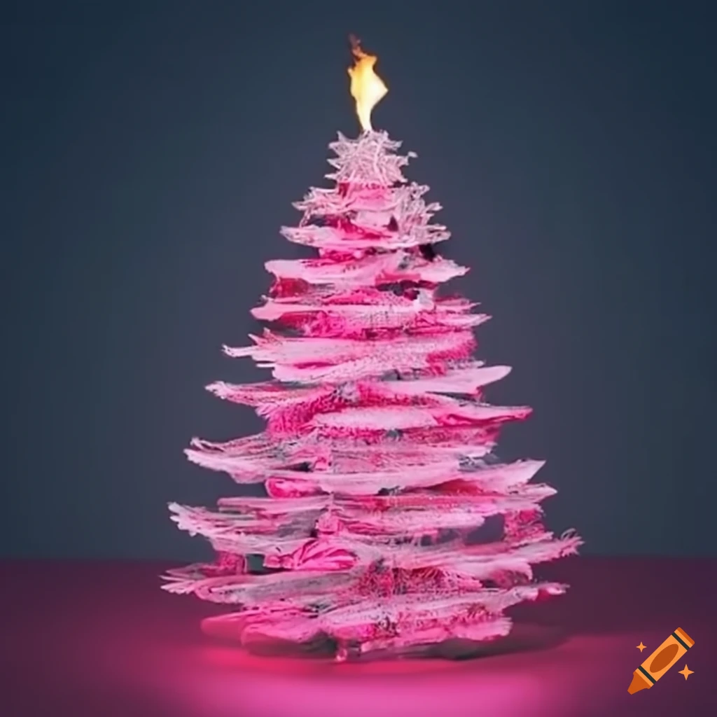 Pink Fire Christmas Tree On Craiyon pink-fire-christmas-tree-on-craiyon