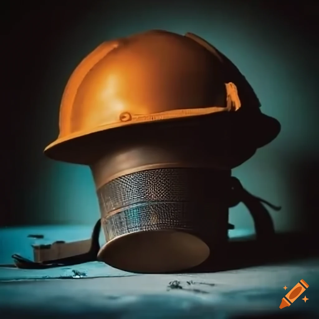 Workshop tools with glue and miner's hat on Craiyon