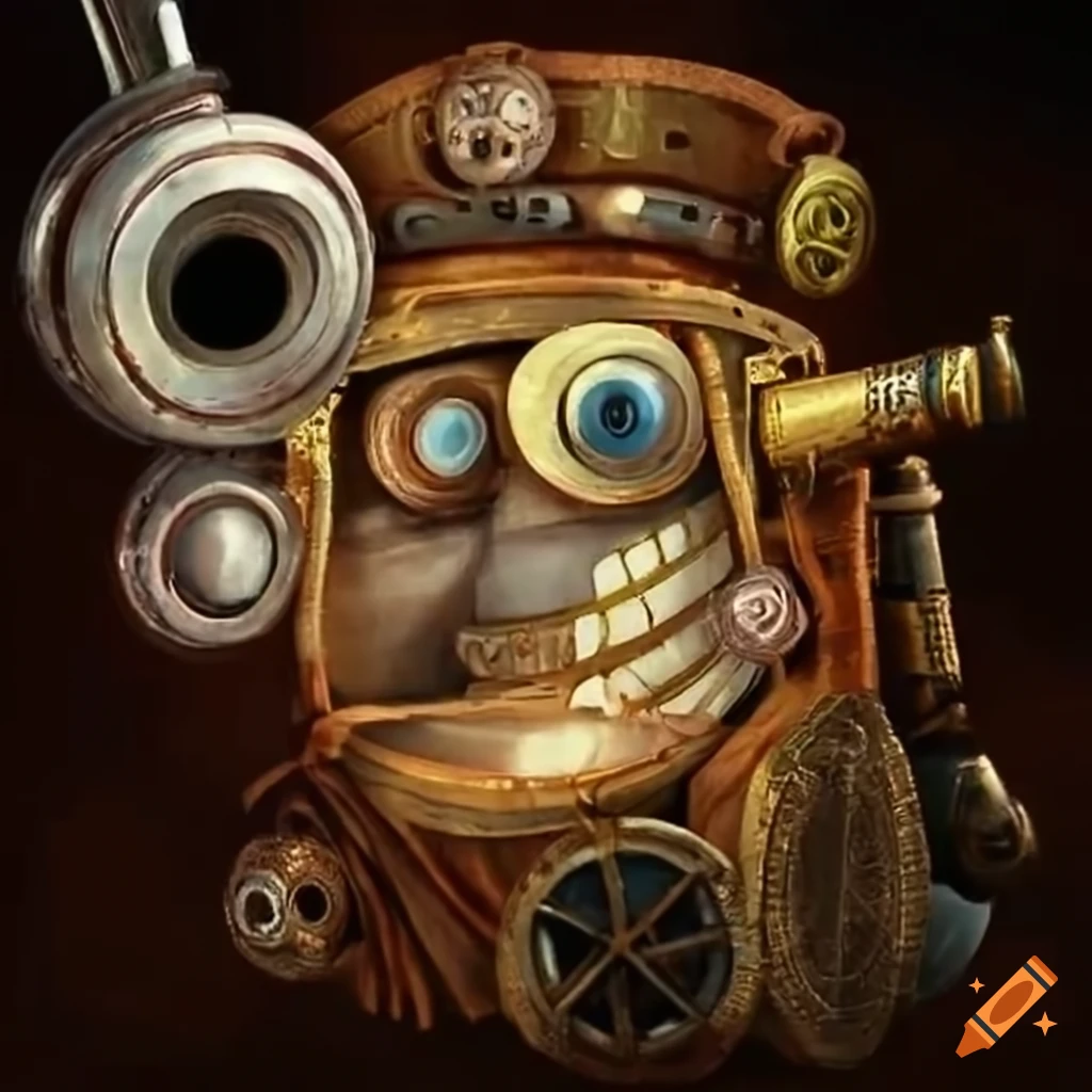 Steampunk version of spongebob squarepants