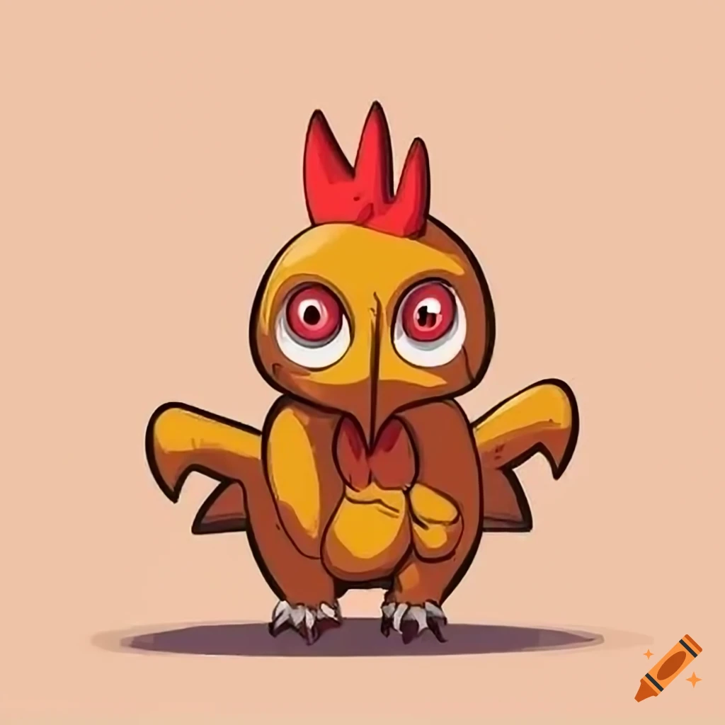 Image of a monster chicken dinosaur on Craiyon
