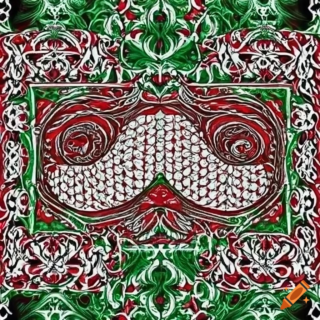 Intricate pattern design inspired by playing cards