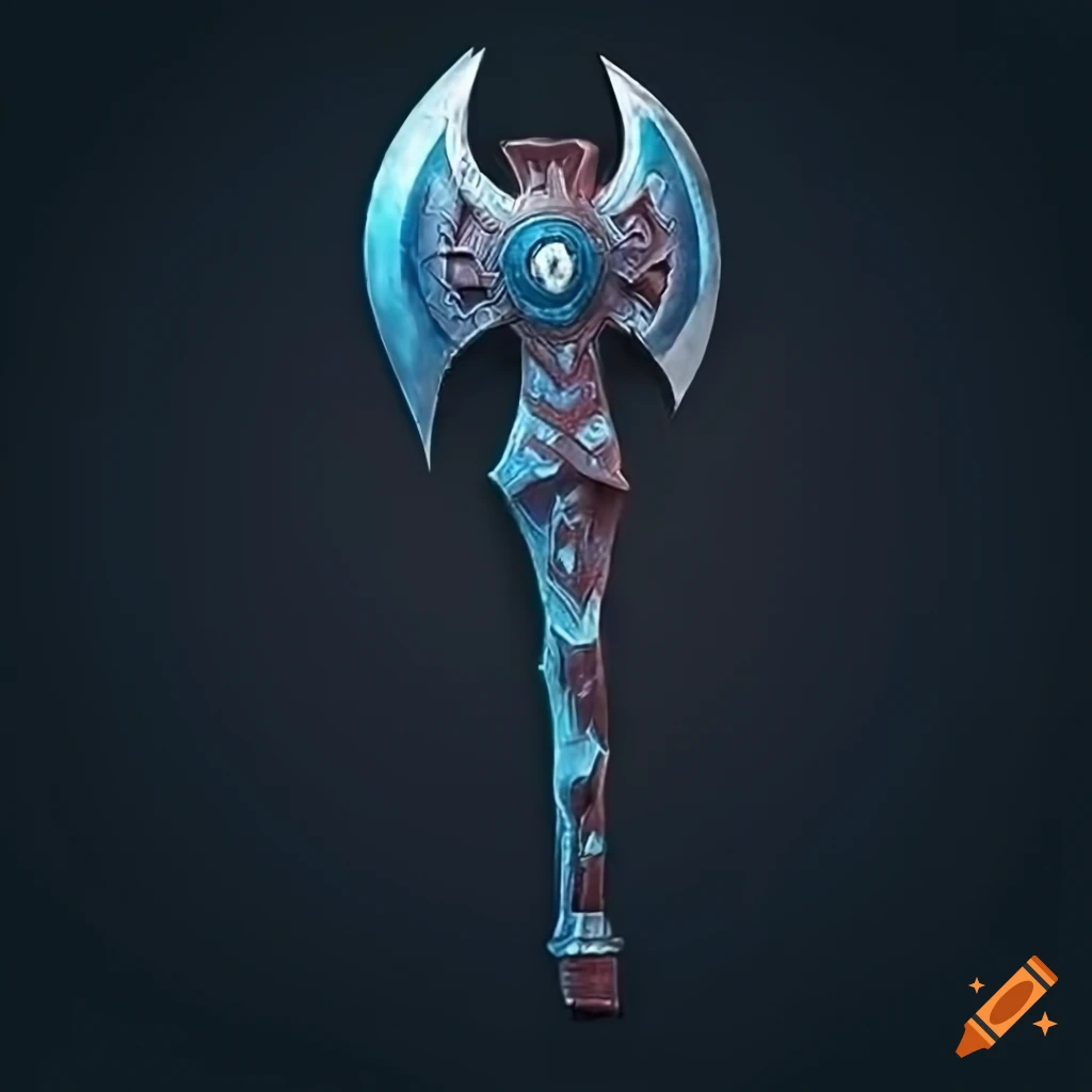 Mythic axe on Craiyon