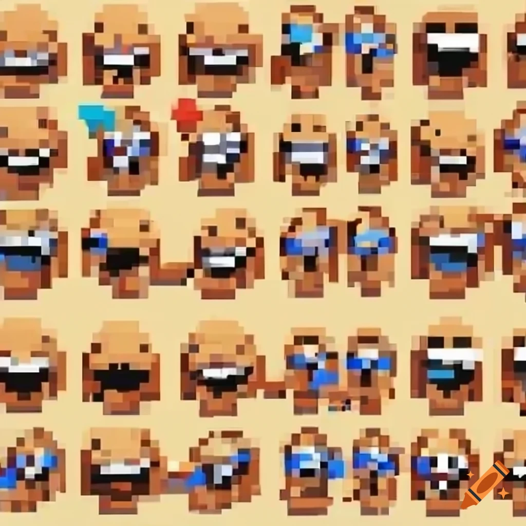 Sad pixel art of a volatile organic compound on Craiyon