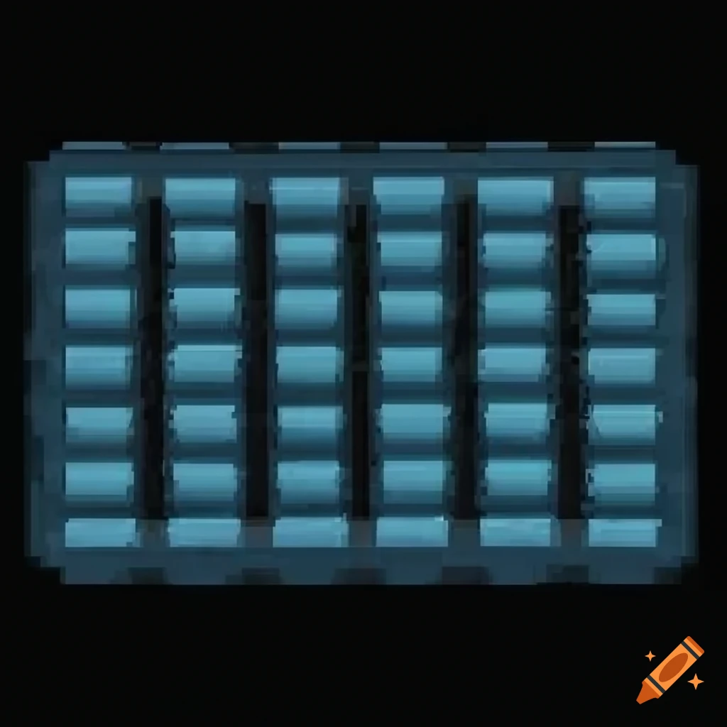 Metallic 2d high-tech alien tiles in green and black on Craiyon