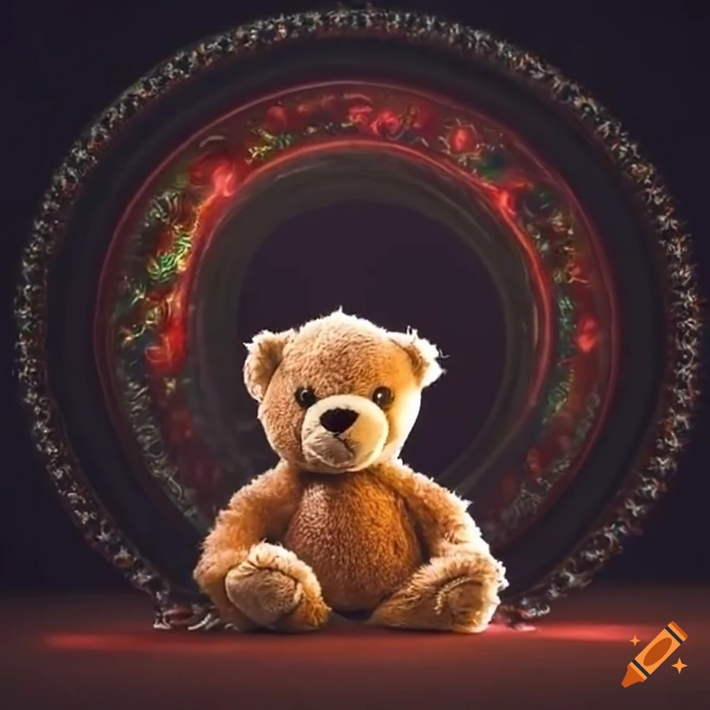 Teddy-bear in a magic circle
