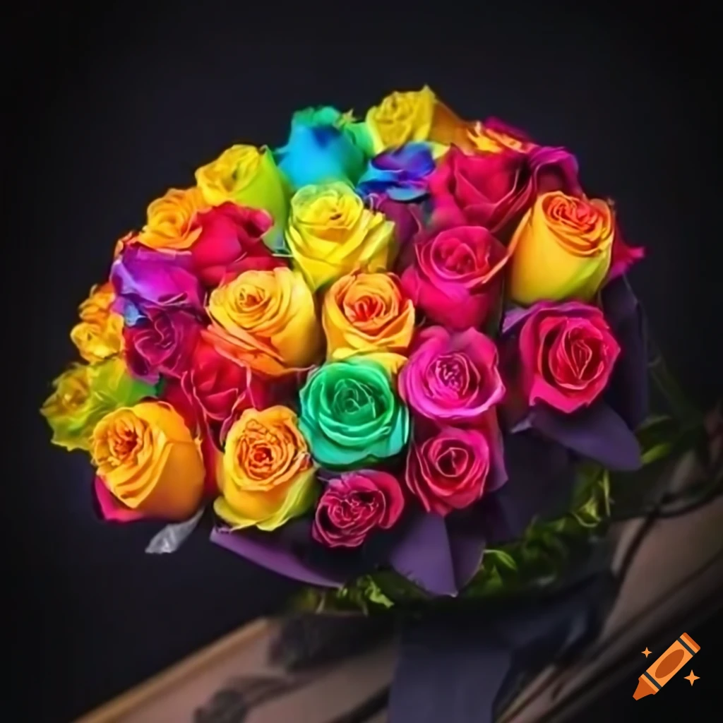 Bouquet of roses on Craiyon