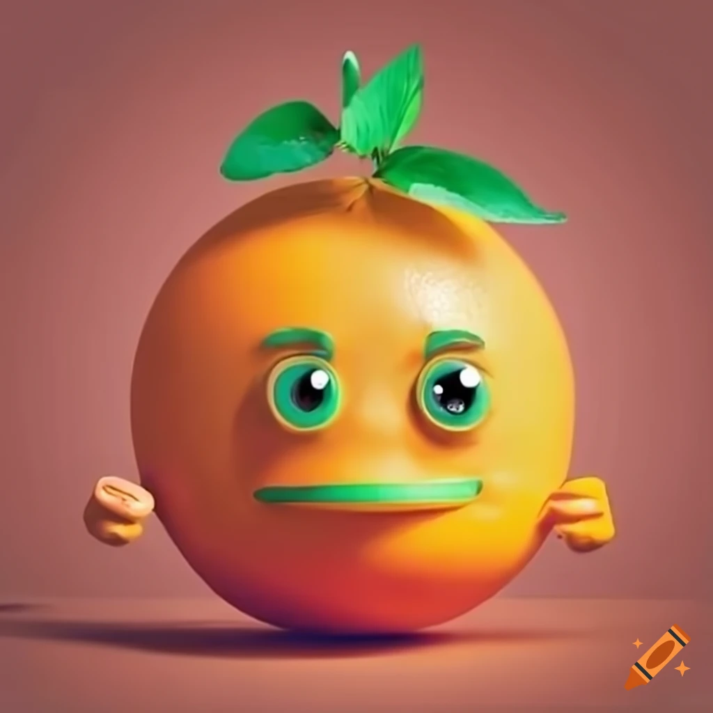 Annoying orange character in csgo game on Craiyon