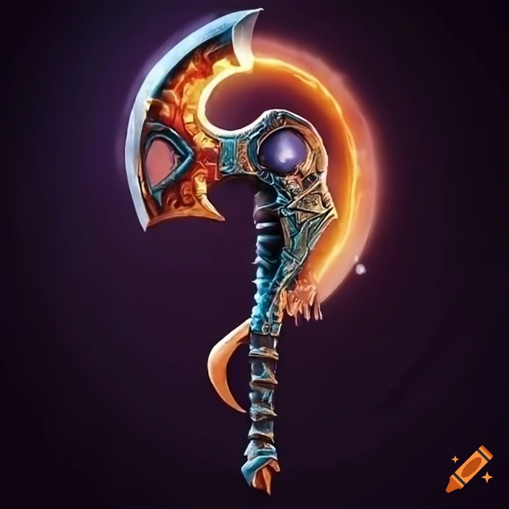 Mythic axe on Craiyon