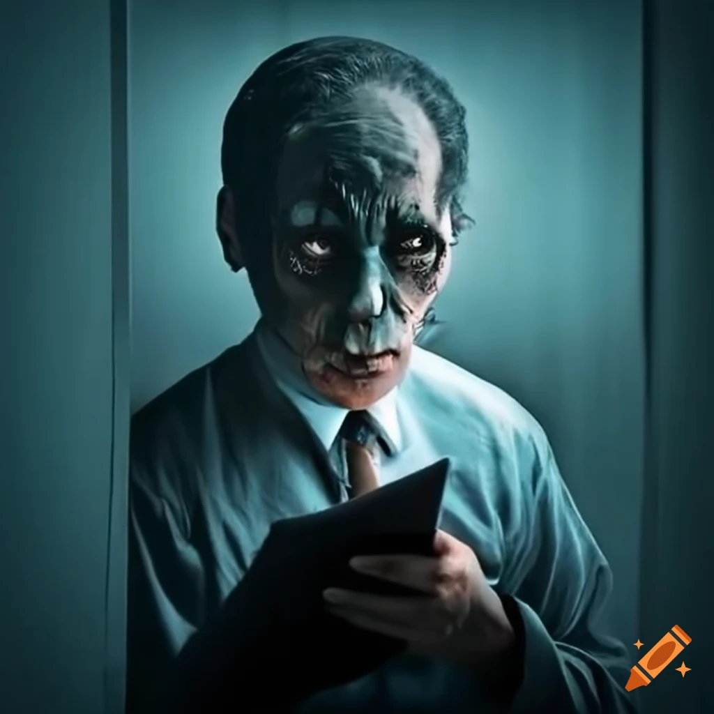 Office worker haunted by a time sheet administrator