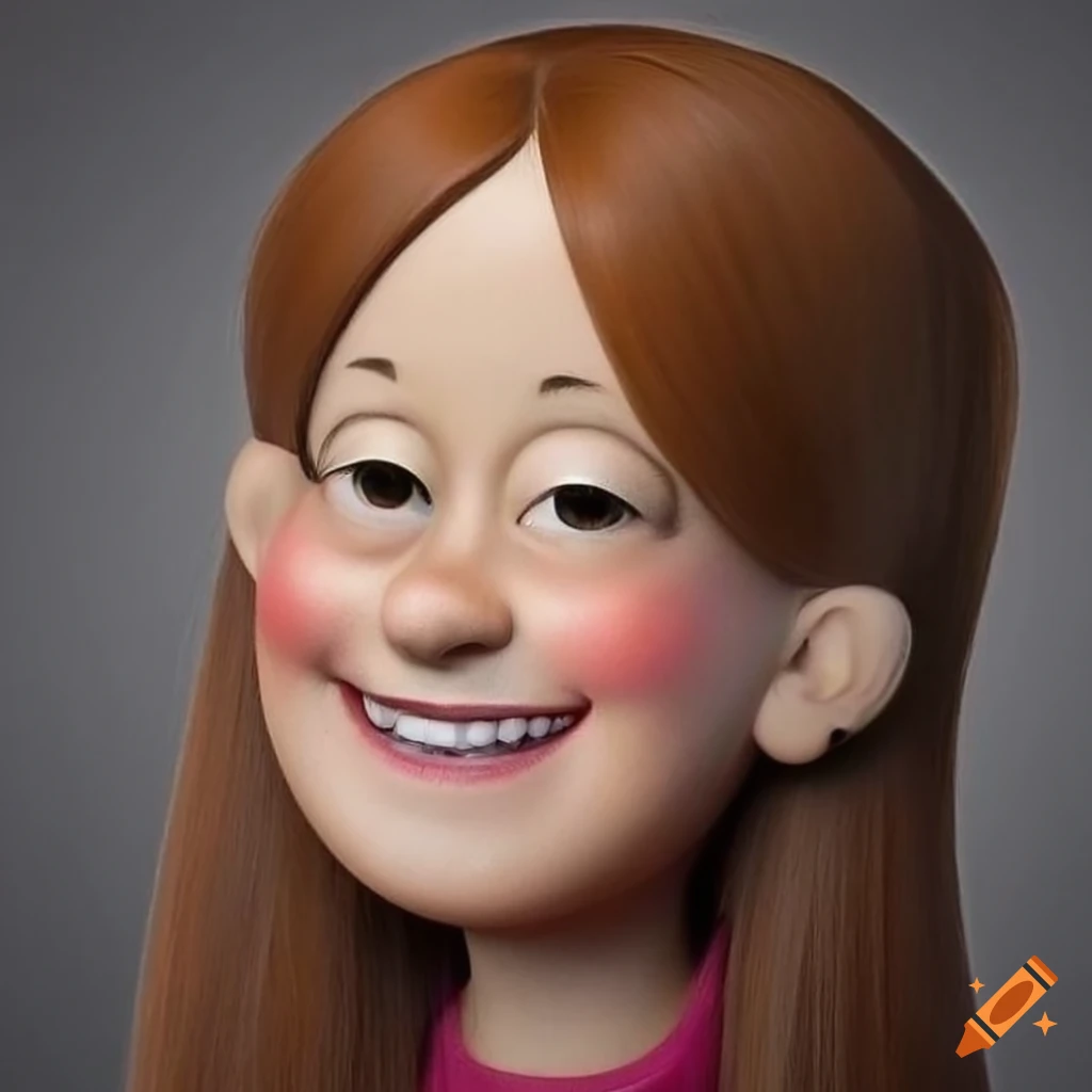 Portrait of mabel pines in high-resolution on Craiyon