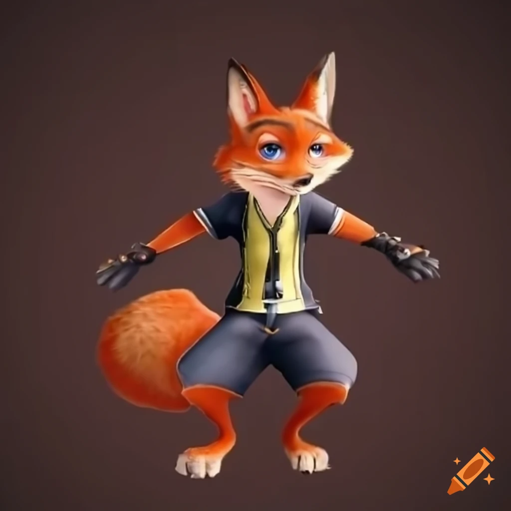 Image of a male fox character with keyblade