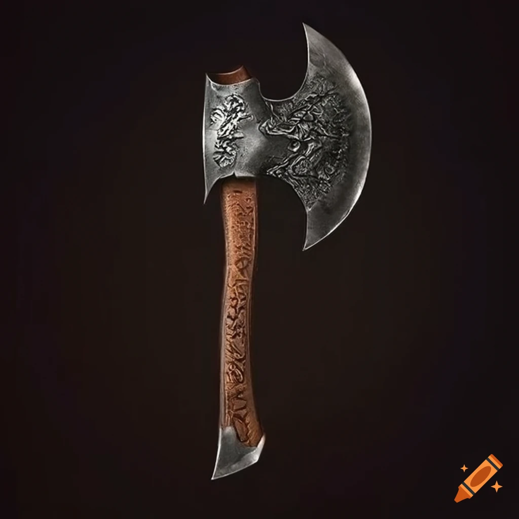 Image of a mystical steel axe