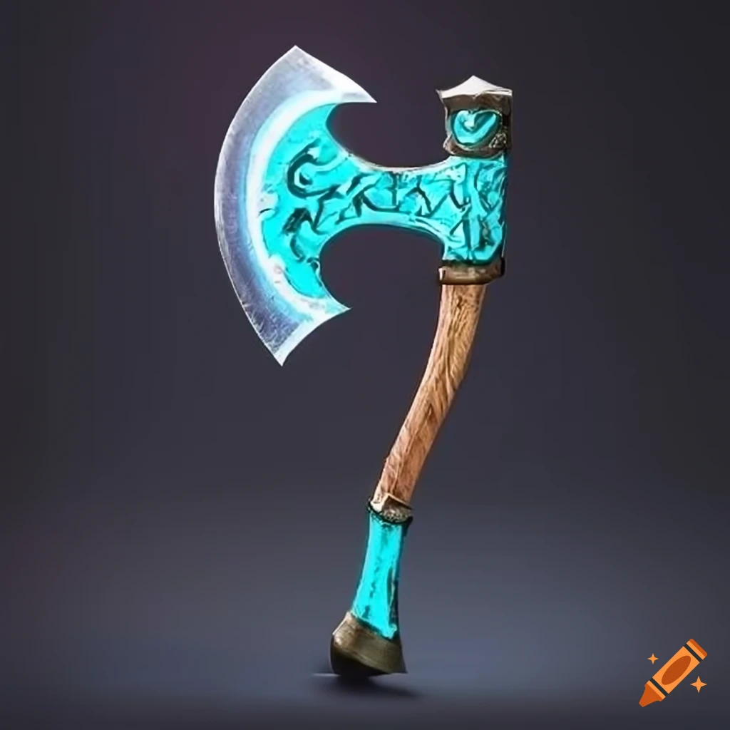 Christmas-themed axe on Craiyon