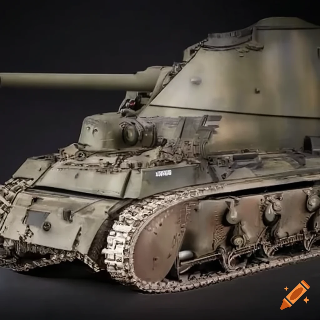 Image of a german super heavy tank on Craiyon