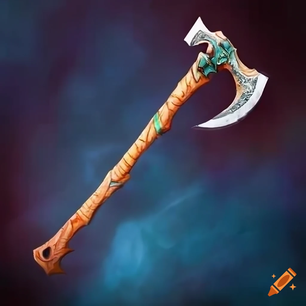 Mythic axe on Craiyon