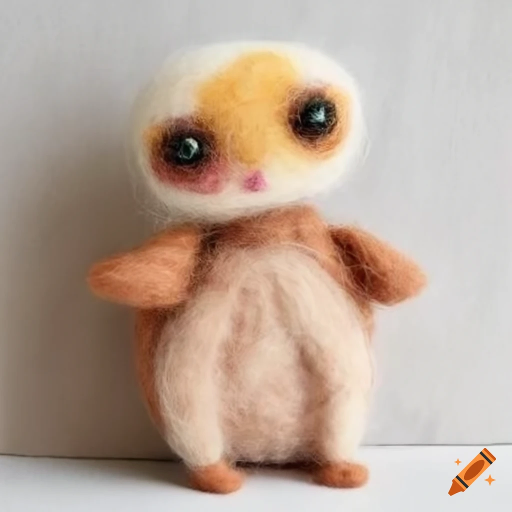 Fancy formal felted wool creatures in stylish outfits on Craiyon