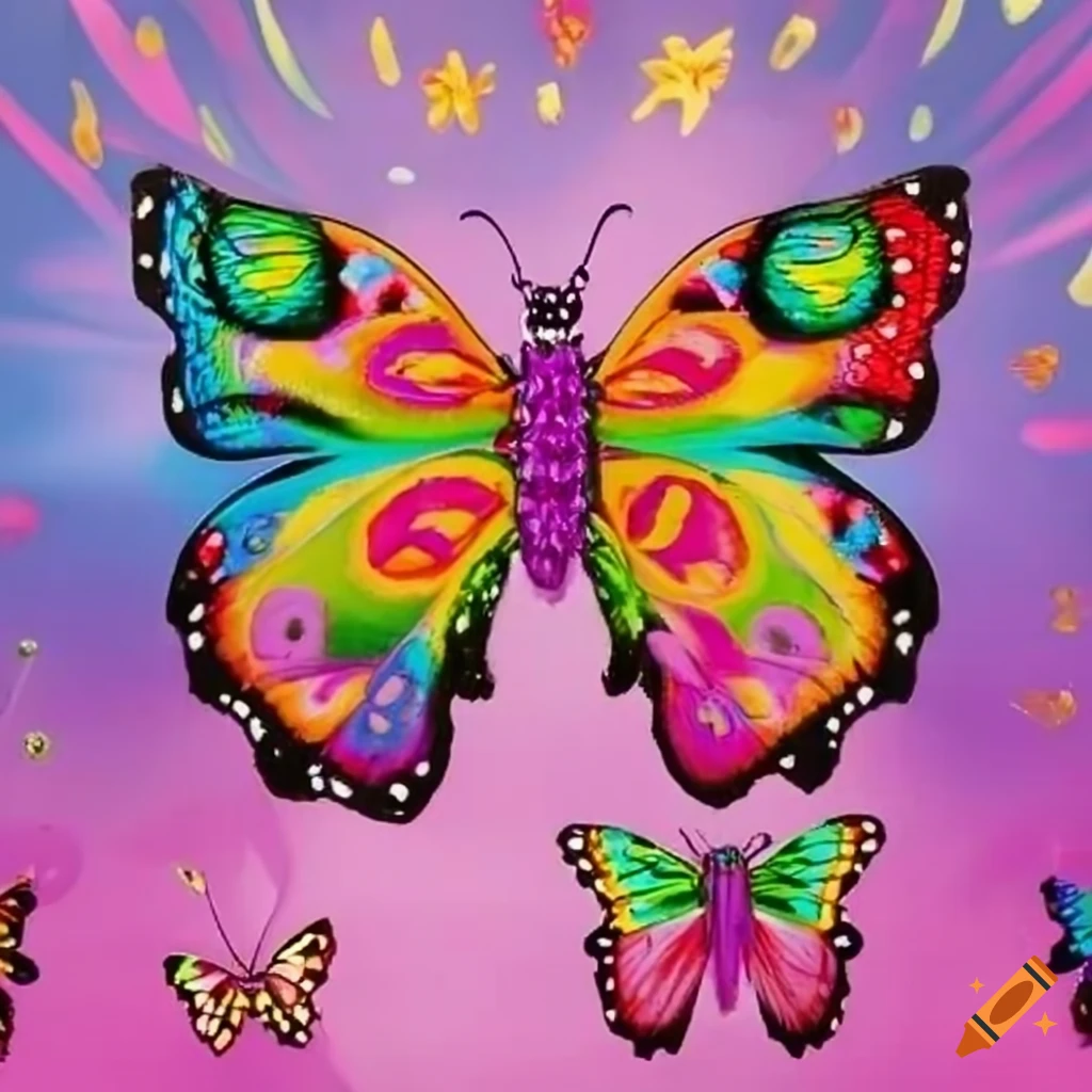 Movie poster with monarch butterflies in 3d art style on Craiyon