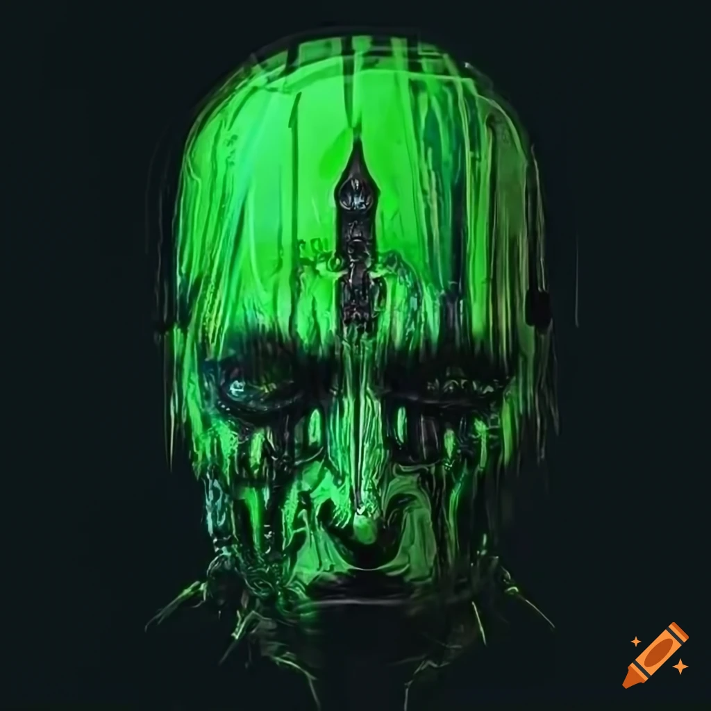 Icon of a menacing cyborg mastermind