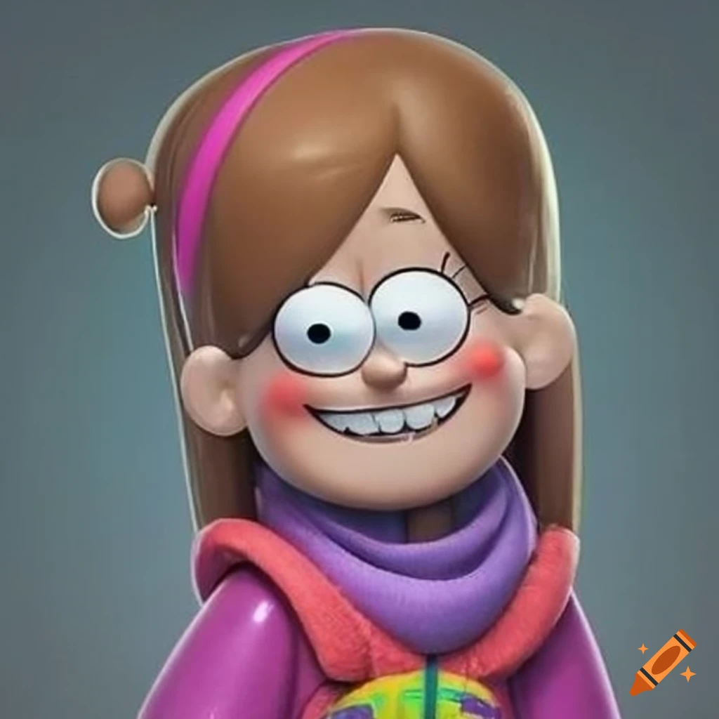 Real-life enhanced photo of Mabel Pines on Craiyon