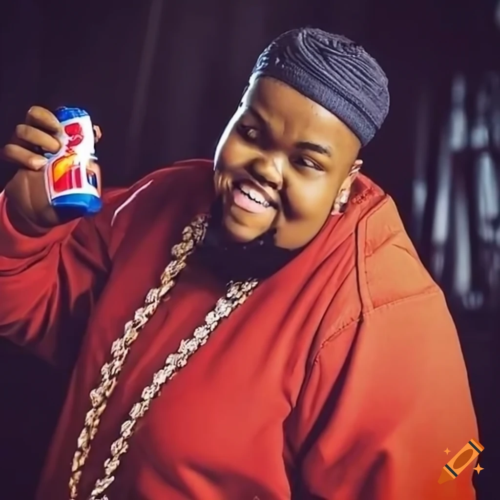 Chunkz enjoying a pepsi max on Craiyon