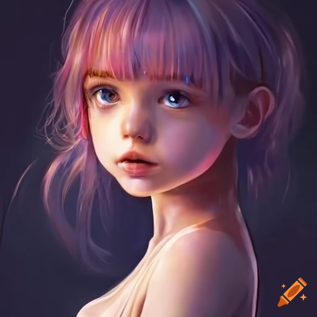 Portrait Of A Girl On Craiyon