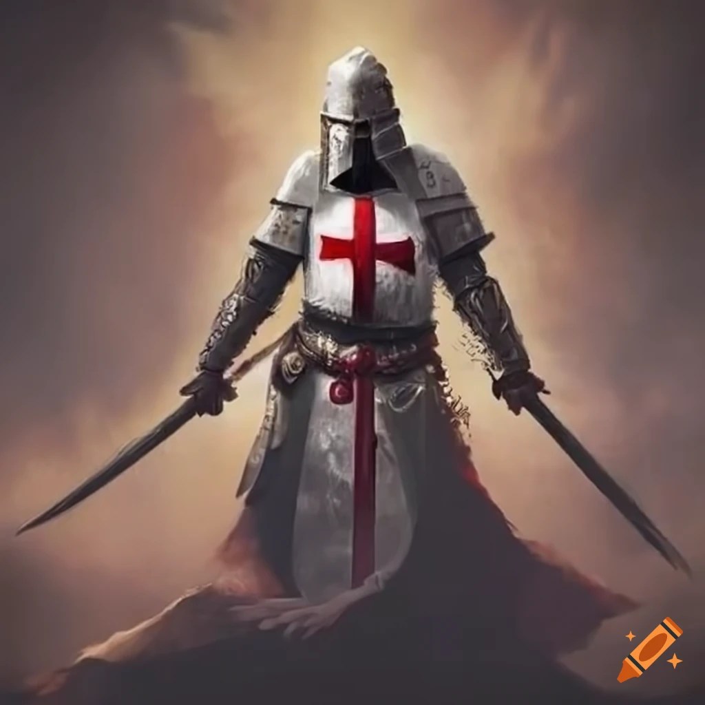 Image of a templar knight on Craiyon