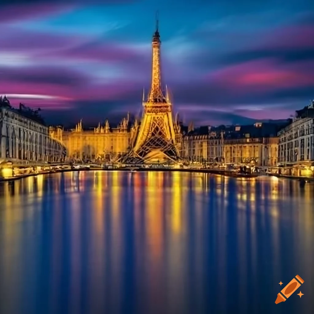 Concept art of futuristic france in the year 2150 on Craiyon