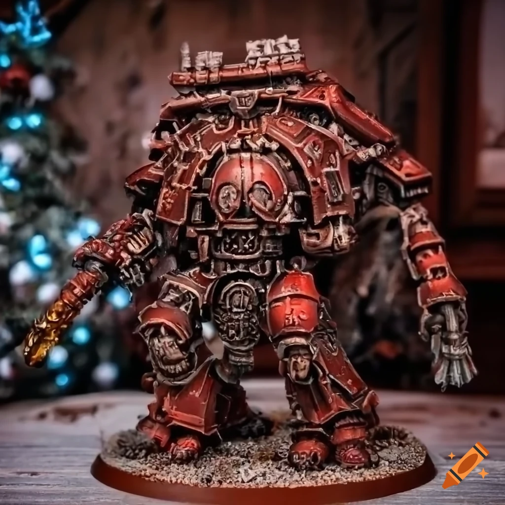 Realistic adeptus mechanicus christmas tree