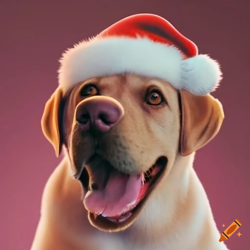 Christmas labrador dog on Craiyon