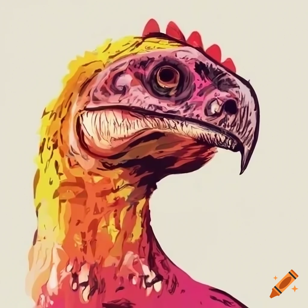 Image of a monster chicken dinosaur