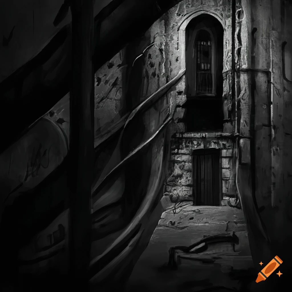 Interior of a realistic arkham prison cell with a bed, a toilet, a sink ...