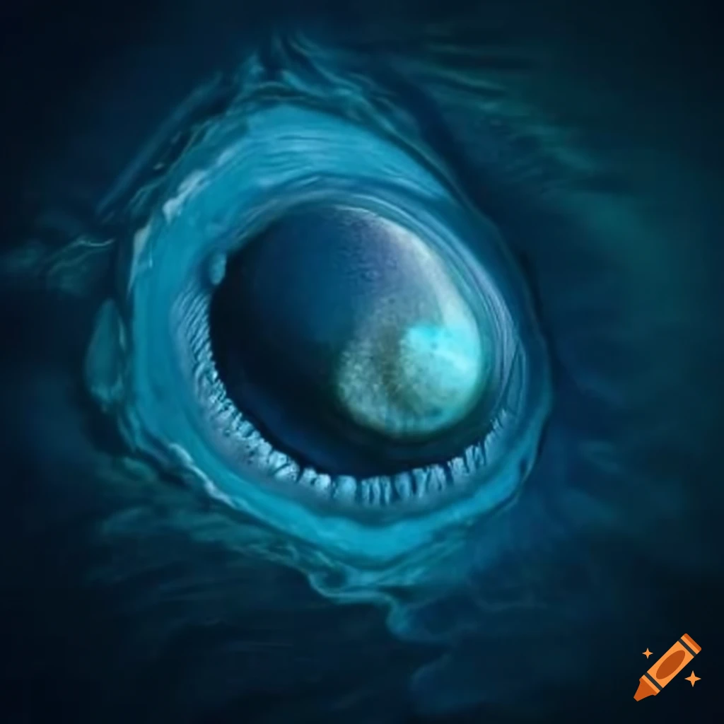 Close-up of a whale's eye