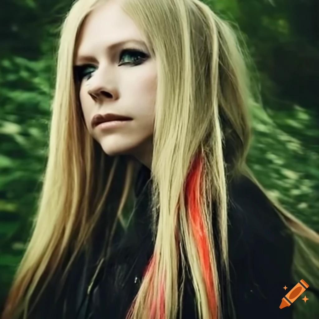 Avril lavigne as an elf warrior on Craiyon
