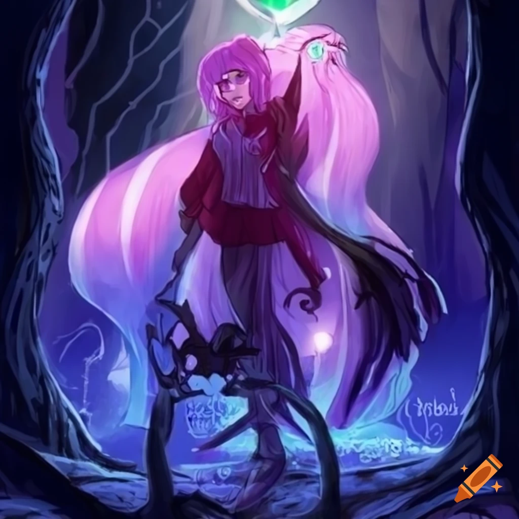 Diamond heart - fantasy webcomic illustration