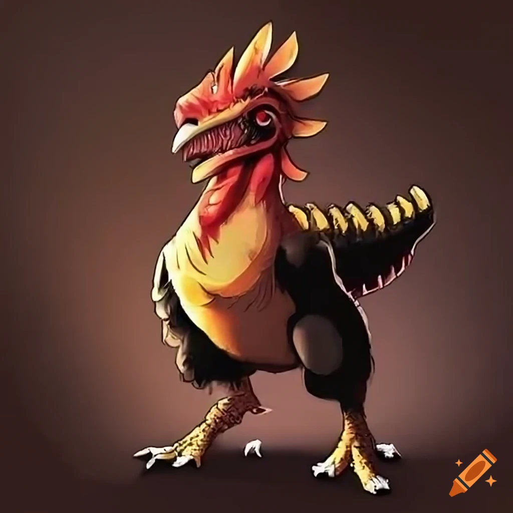 Image of a monster chicken dinosaur